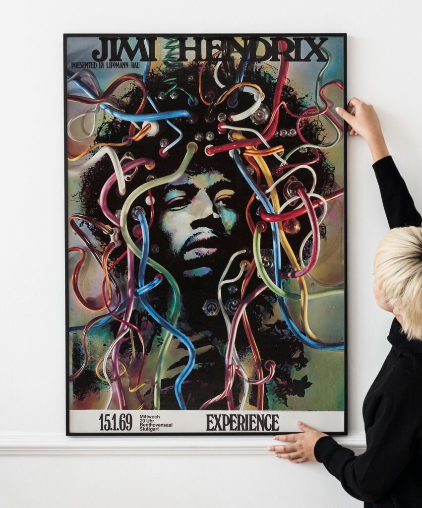 Jimi Hendrix Experience 1969 European Tour Concert Poster Print ...