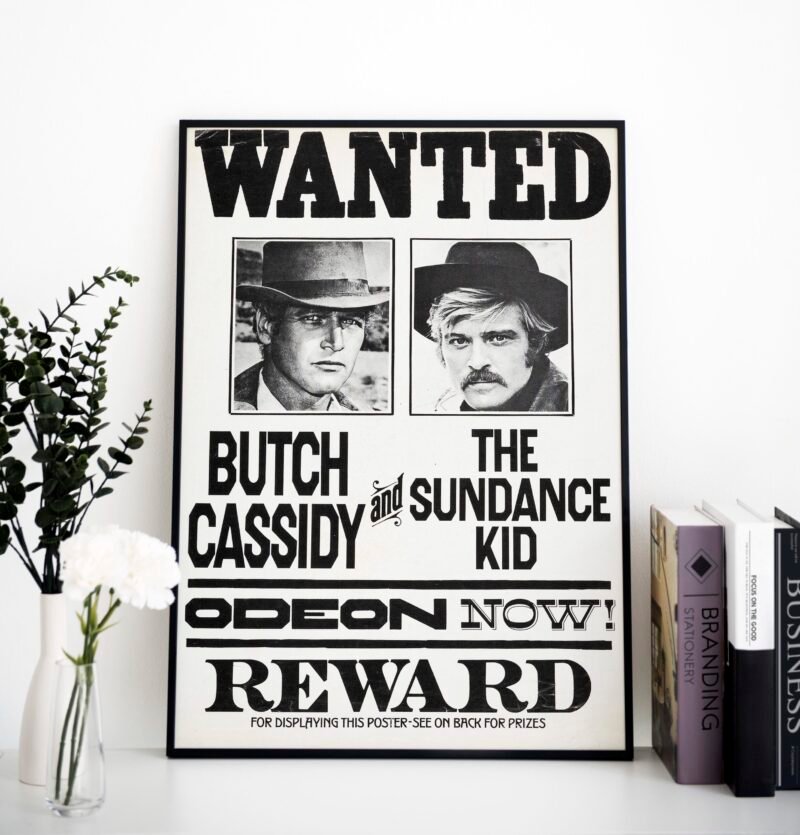1969 Western Movie Poster – Butch Cassidy and the Sundance Kid with ...