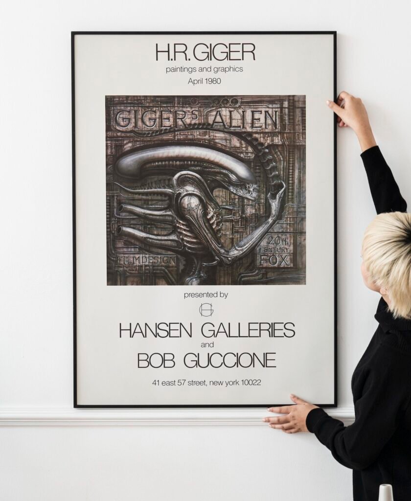H.R. Giger Alien 1980 Exhibition Poster – Sci-Fi Horror Art Print ...