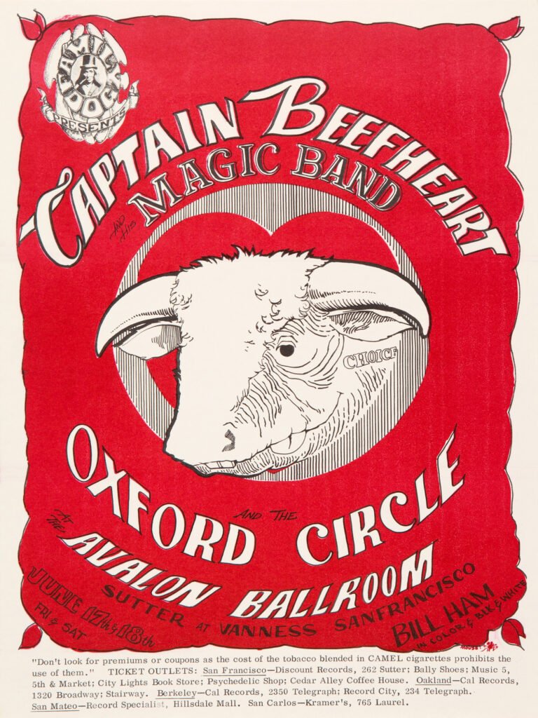 Captain Beefheart 1960s Avalon Ballroom Poster – posterdatabase.com