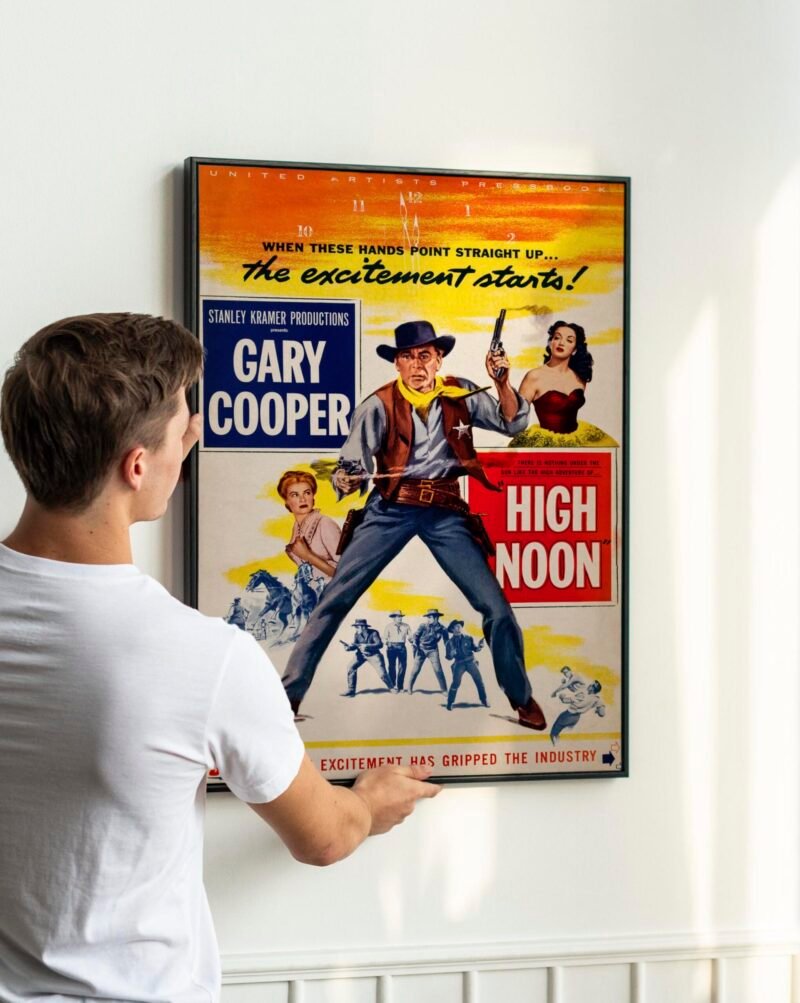 High Noon 1952 Western Poster – Classic Cowboy Movie Print ...