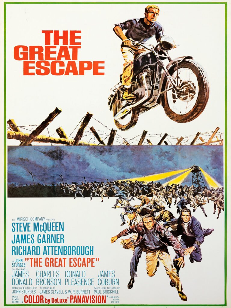 The Great Escape 1963 Classic Film Poster – Steve McQueen, James Garner ...